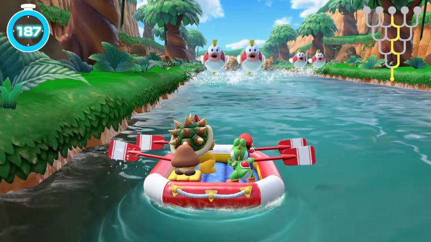 River Survival Mode revealed in Super Mario Party | SM128C
